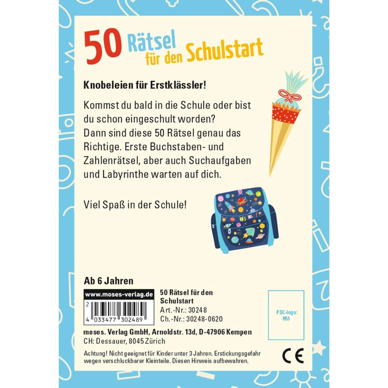 50 Rätsel für den Schulstart