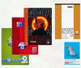 Block, Heft und passende Heftschoner bestellen bei schulstart.de